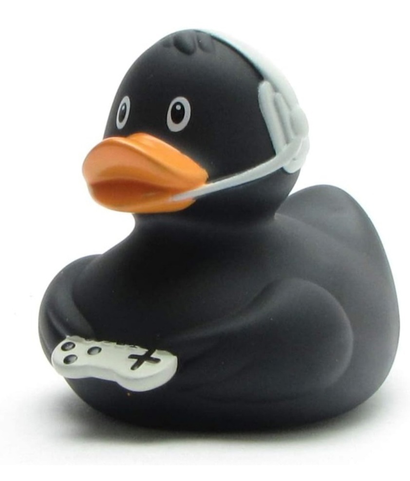 Lilalu Gamer Duck (Black) LAST IN STOCK from Stonegate Teddy Bears, York