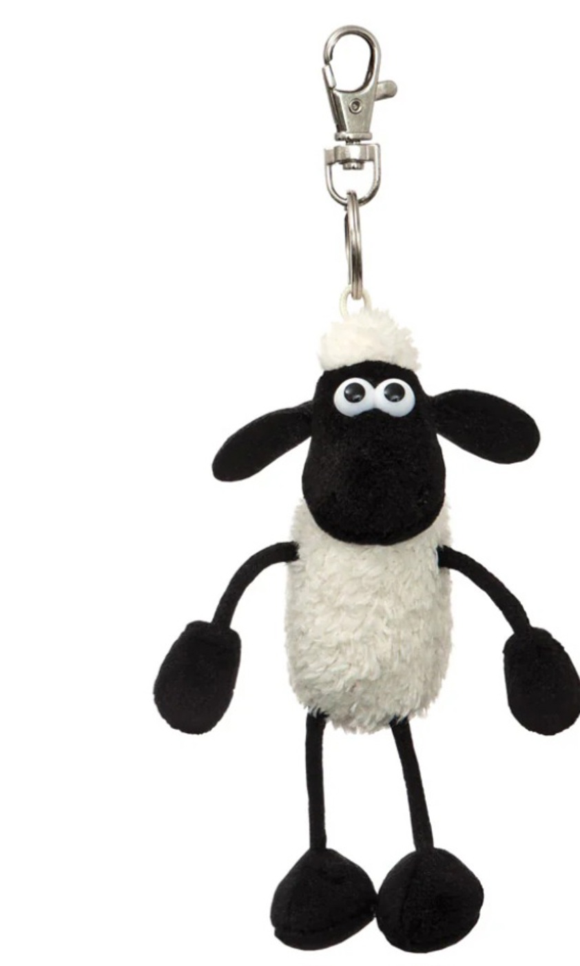Aurora Shaun the Sheep Bag Charm from Stonegate Teddy Bears, York