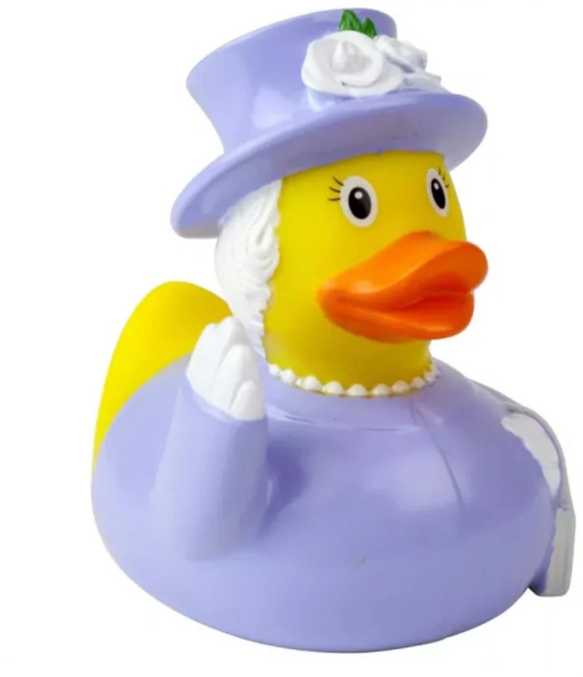 Lilalu "Queen Elizabeth" Style Rubber Duck from Stonegate Teddy Bears, York