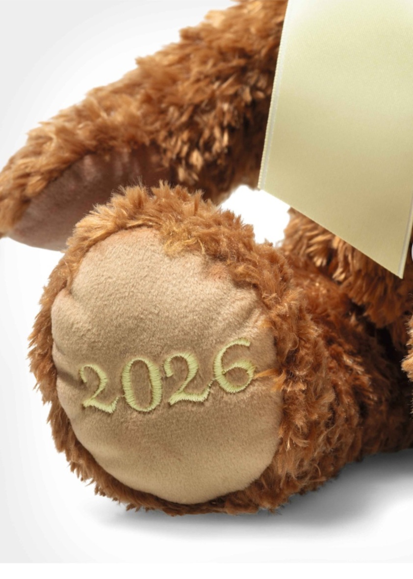 Steiff Cosy Year Bear 2026 - 34cm from Stonegate Teddy Bears, York