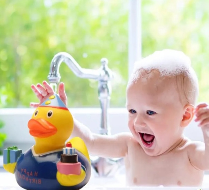 Lilalu Happy Birthday Rubber Duck (Boy) from Stonegate Teddy Bears, York