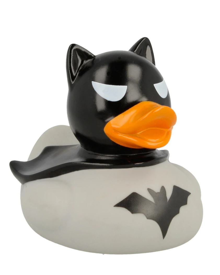 Lilalu Dark Rubber Duck /Grey (Vintage Batman style duck) from ...