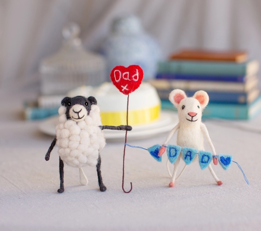 Sew Heart Felt Dad Balloon Sheep from Stonegate Teddy Bears, York