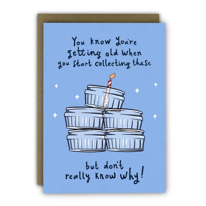 Funny Birthday Card - Gu Pots Glass Ramekin Collectiom | Gift & Decor ...