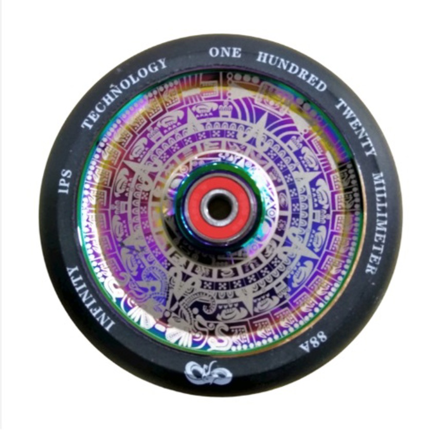 Infinity Mayan Rainbow 120mm wheel - Woodrup Cycles