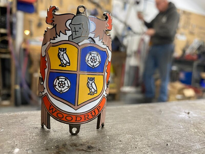 Woodrup Cycles Enamel Head Badge - Woodrup Cycles