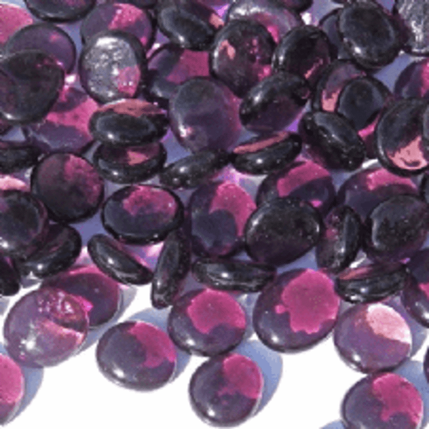 Glass Pebbles - Standard - Grey & Plum Marble Mix