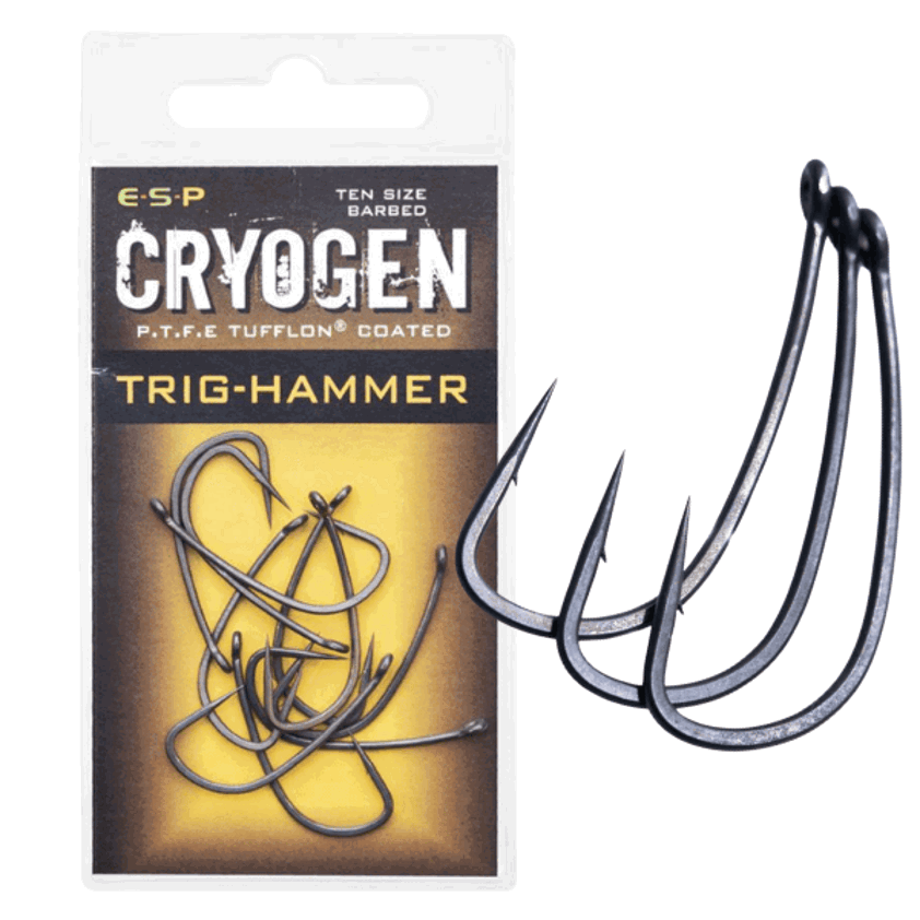 ESP Cryogen Trig-Hammer Hooks - Barbed - Capital Angling