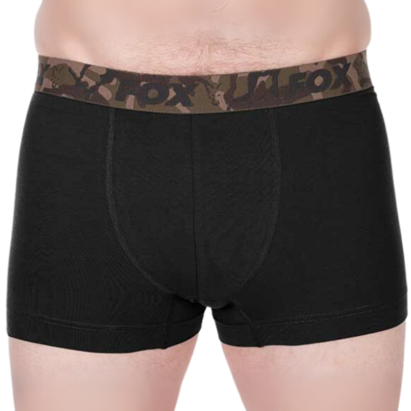 Fox Boxer Shorts 2-Pack - Khaki & Black - Capital Angling