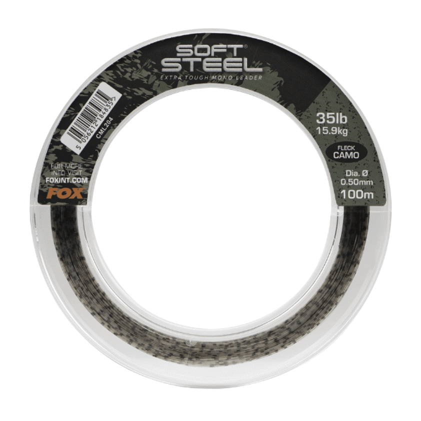 Fox Soft Steel Fleck Camo Leader - Capital Angling