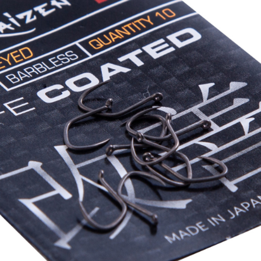 Razor Sharp Barbless Hooks Guru Kaizen Barbless Eyed Hooks – PTFE ...