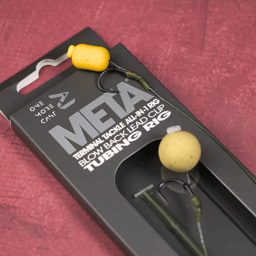 OMC Meta Terminal Tackle Rigs - All-In-1 Rig Blow Back Lead Clip Tubing Rig - Cassien - Barbed ...