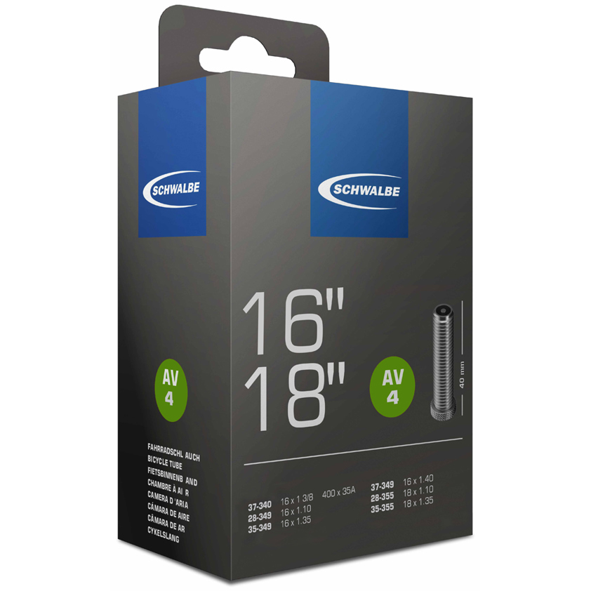 Schwalbe Brompton Inner Tube Schrader 16-18 | Aztecs Bikes