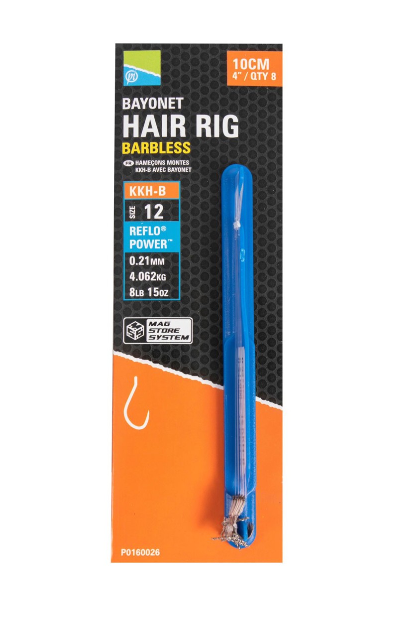 Preston KKH-B Mag Store Hair Rigs 4" Bayonet