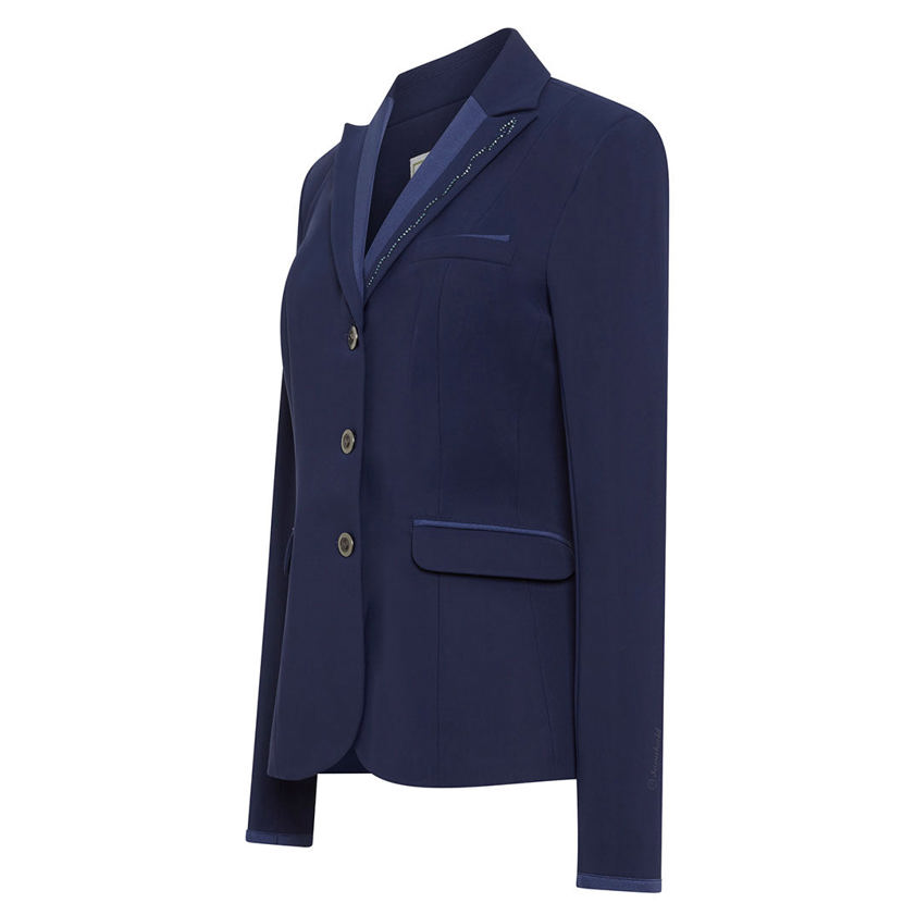 Black Samshield Louisa Crystal Flower Show Jacket by SamShield