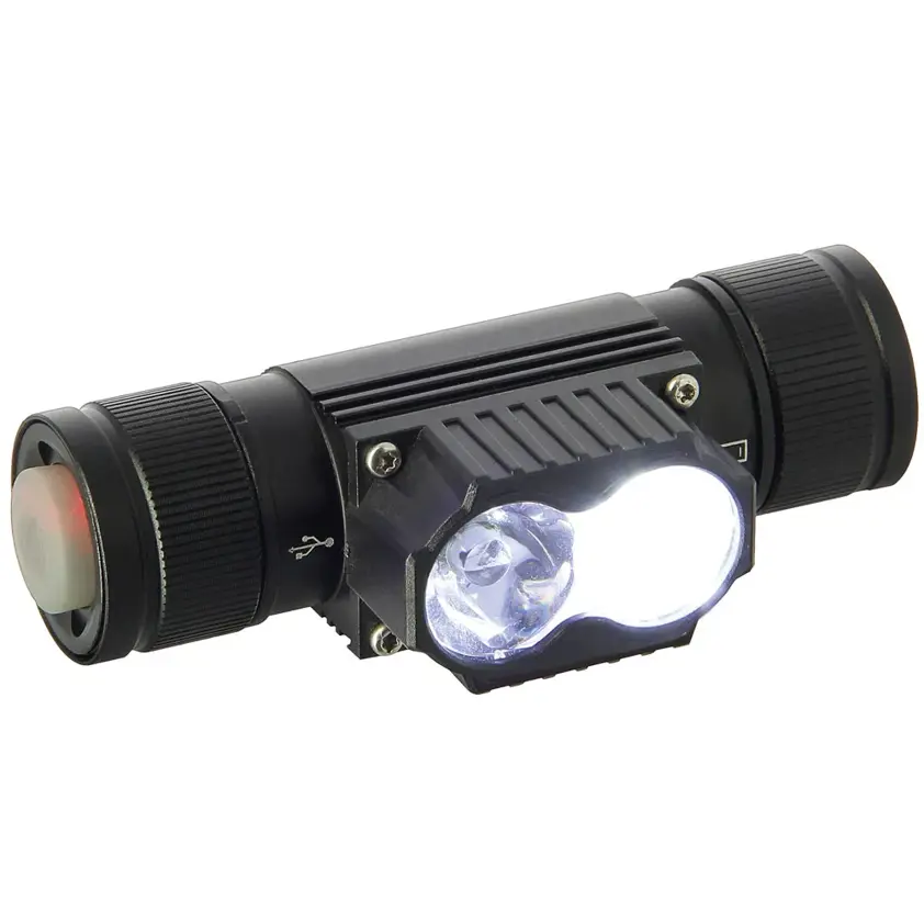 NGT GTS Headlight - 250 Lumens + UV Light with USB Rechargable 1800mAh ...