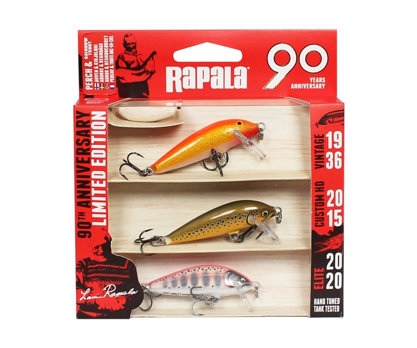 Rapala 90 Years Lure Kit Coundown Small Bright | Birds Tackl