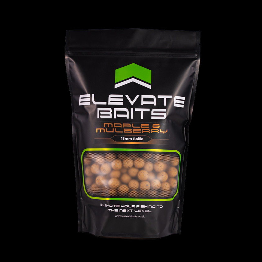 Elevate Baits Maple and Mulberry Boilies 12mm 5kg - Birds Tackle