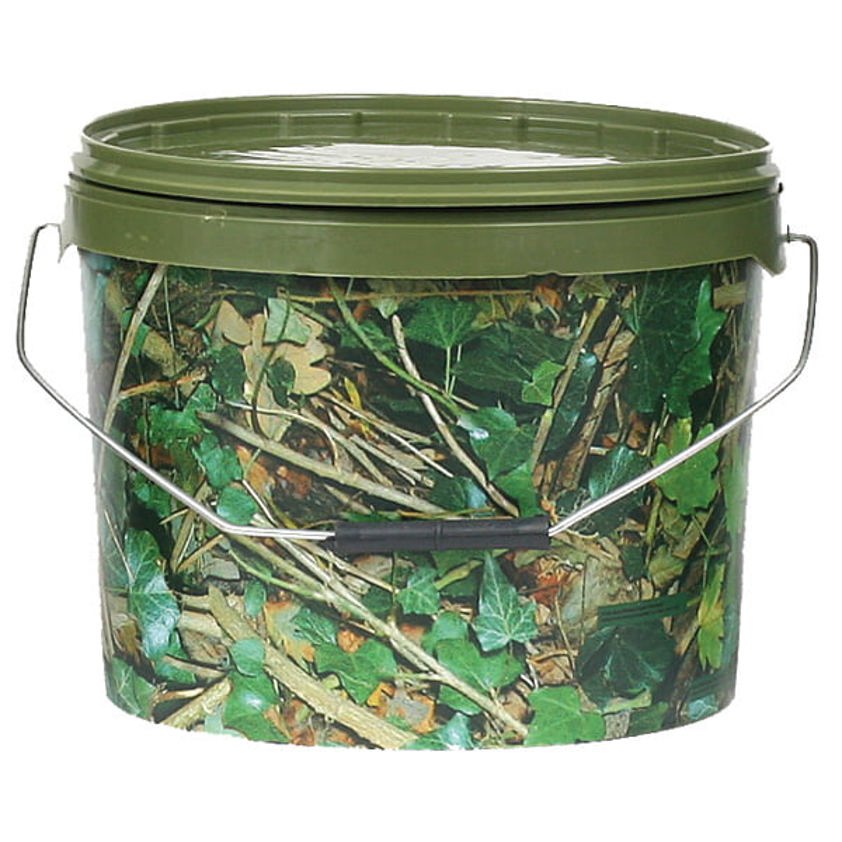 Round Camo Bucket 2.5ltr - Birds Tackle