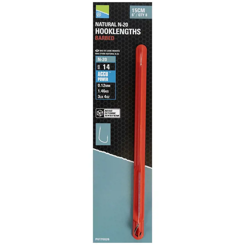 Preston Innovations- N-20 6inch Rig Stick Barbed Range - Birds Tackle