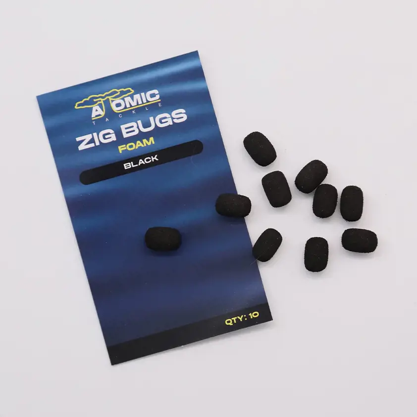Atomic Tackle Zig Bugs Foam Black - Birds Tackle