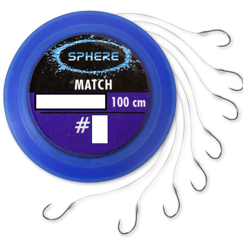 Browning Sphere Match Hooks To Nylon 100cm size 14 - Birds Tackle