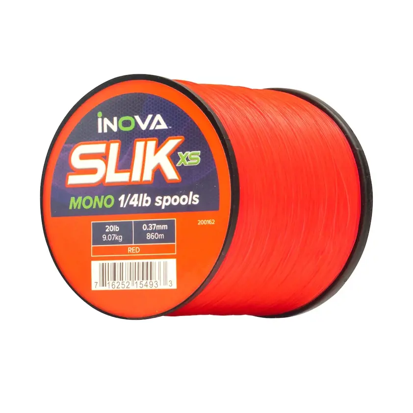 INOVA Slik RED 1/4LB Mono Line | Birds Tackle Ipswich