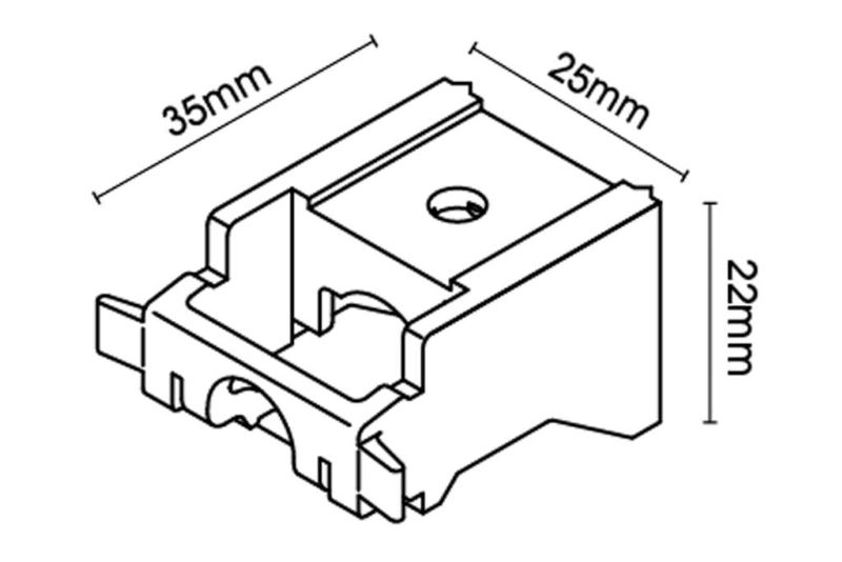 Silent Gliss Universal Nylon Brackets