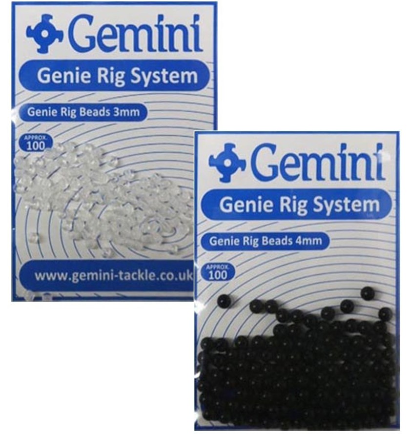 Gemini Tackle Gemini Genie Rig Beads - 3mm Clear