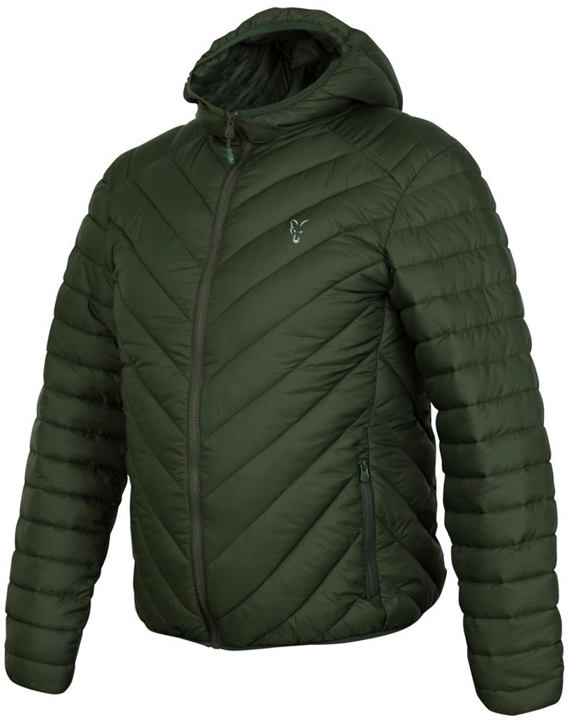 Fox Collection Quilted Jacket Green Silver