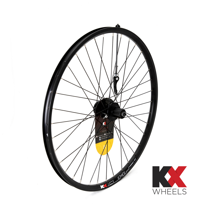 KX Wheels Black Kx Mtb 26" Doublewall Q/R Cassette Wheel Disc Brake (Rear)