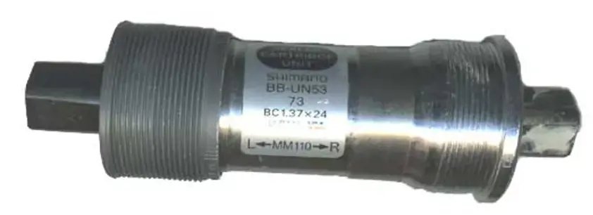 Silver Shimano BB-UN55 Bottom Bracket British Thread