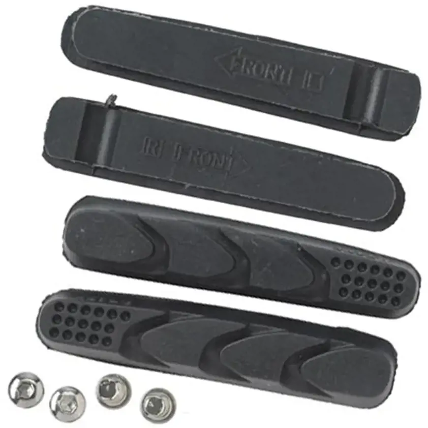 Black Aztec Campagnolo Road Brake Block Inserts in Black