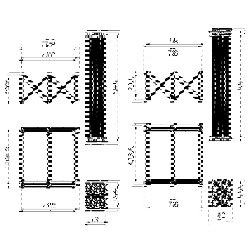 Spider Staging Riser 1x1 20cm Alu