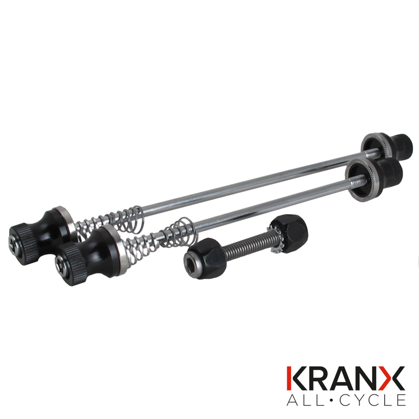 Kranx Allen Key Locking Wheel Skewer Set In Black - Birdie Bikes