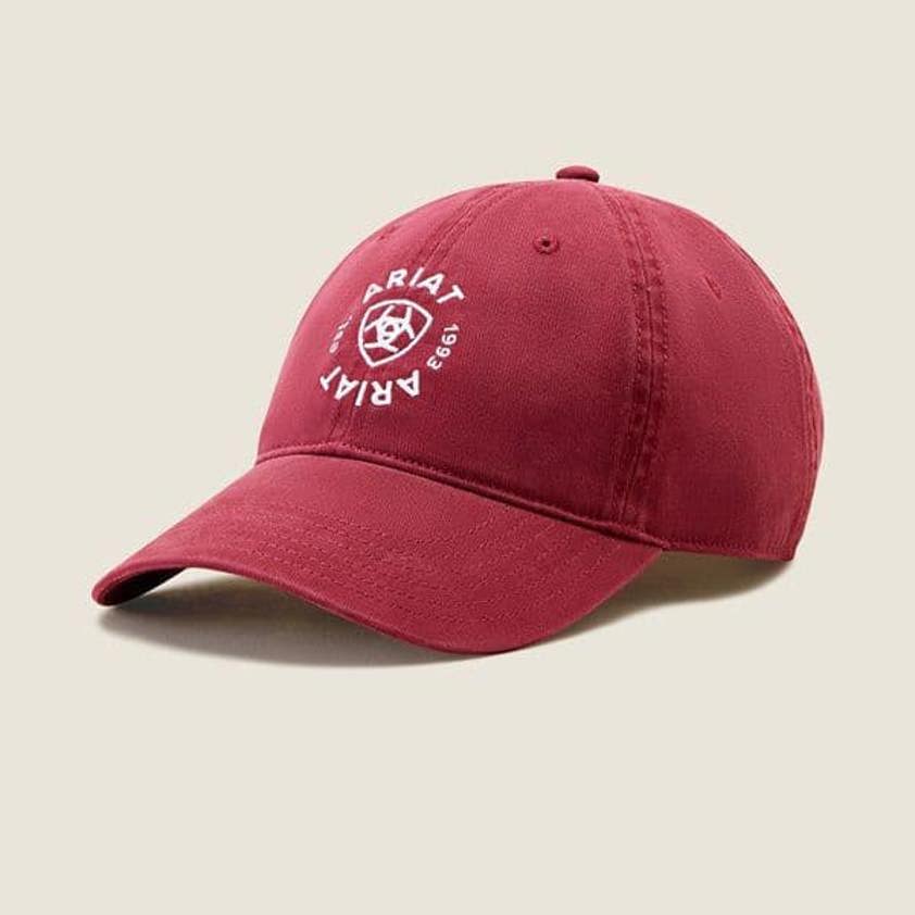 Ariat ADT Country Baseball Cap - Burgundy