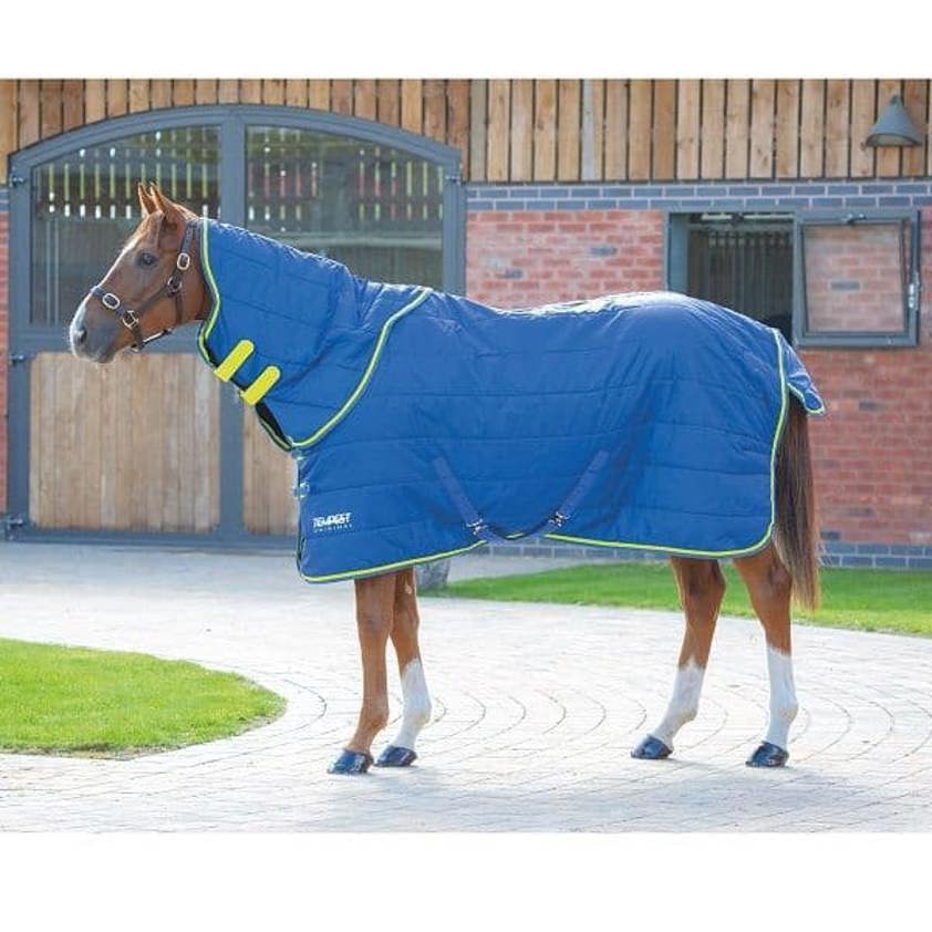 Shires Tempest Original 100g Stable Rug and Neck Set - Blue