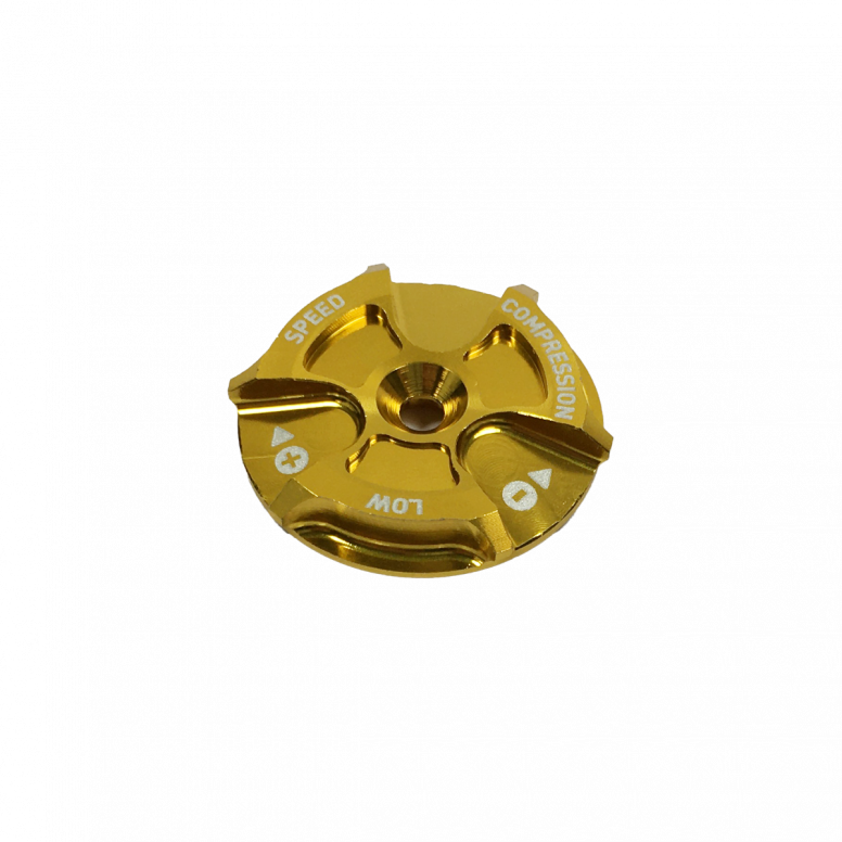 Helm Adjuster Knob Lsc Gold - Leeli Cycles