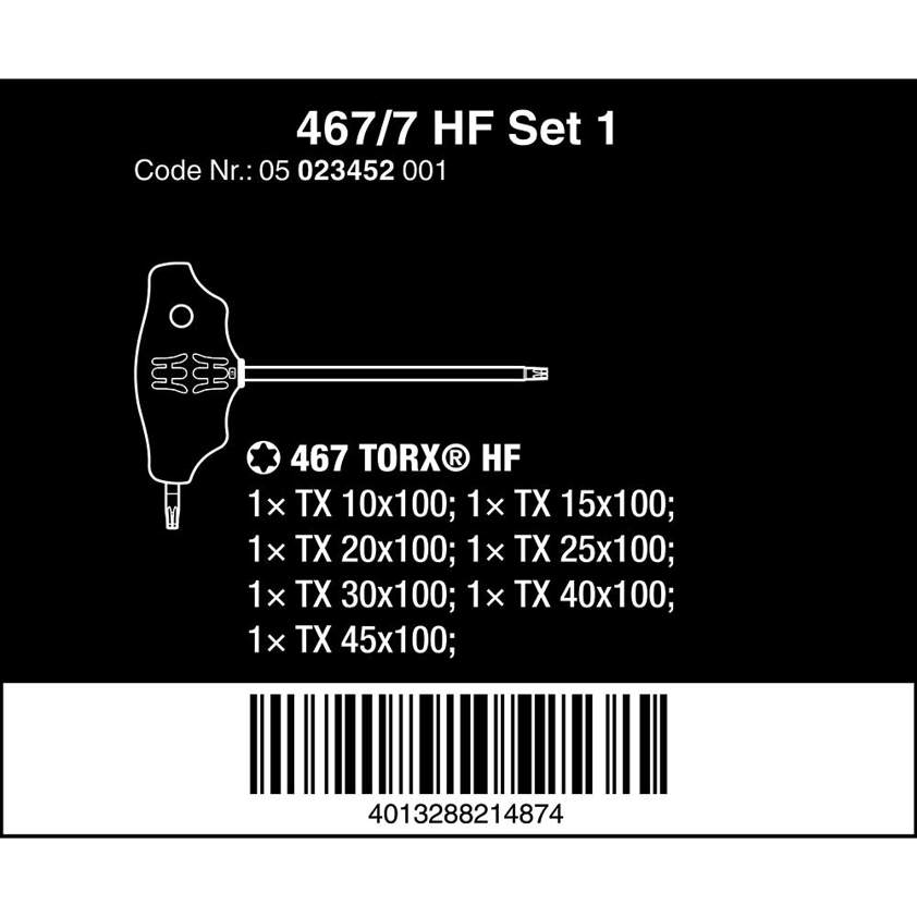 467/7 Torx Hf Set 1 Screwdriver Set 7Pcs - Leeli Cycles