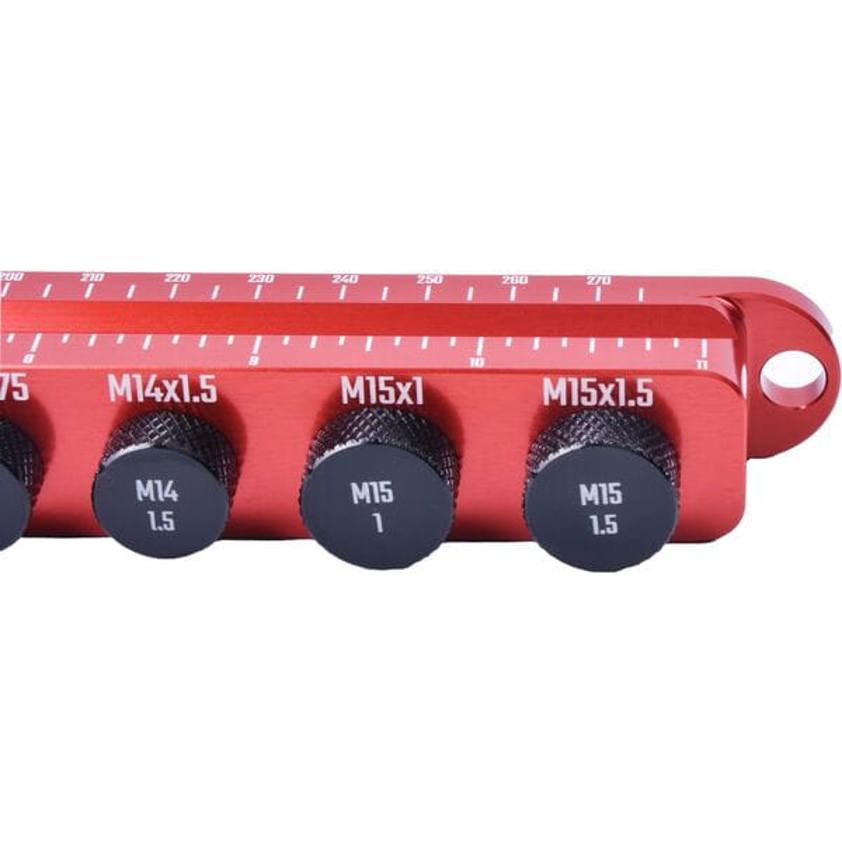 Axle Ruler Plug Gauge - M12x1 Black - Leeli Cycles