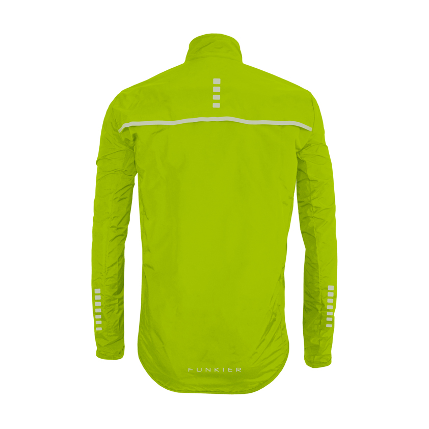 Funkier F-23 Pro Waterproof Jacket In Yellow - Arragons Cycle Centre